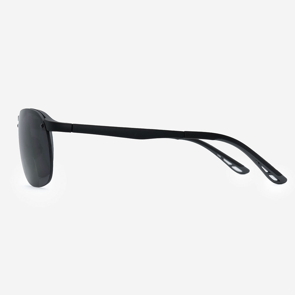 VITENZI Bifocal Sunglasses TR90 Semi Rimless Readers for Reading Under ...
